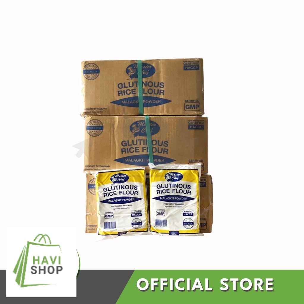 Master Chef Glutinous Rice Flour (1BX) 20pcs x 500g HAVI SHOP | Shopee ...