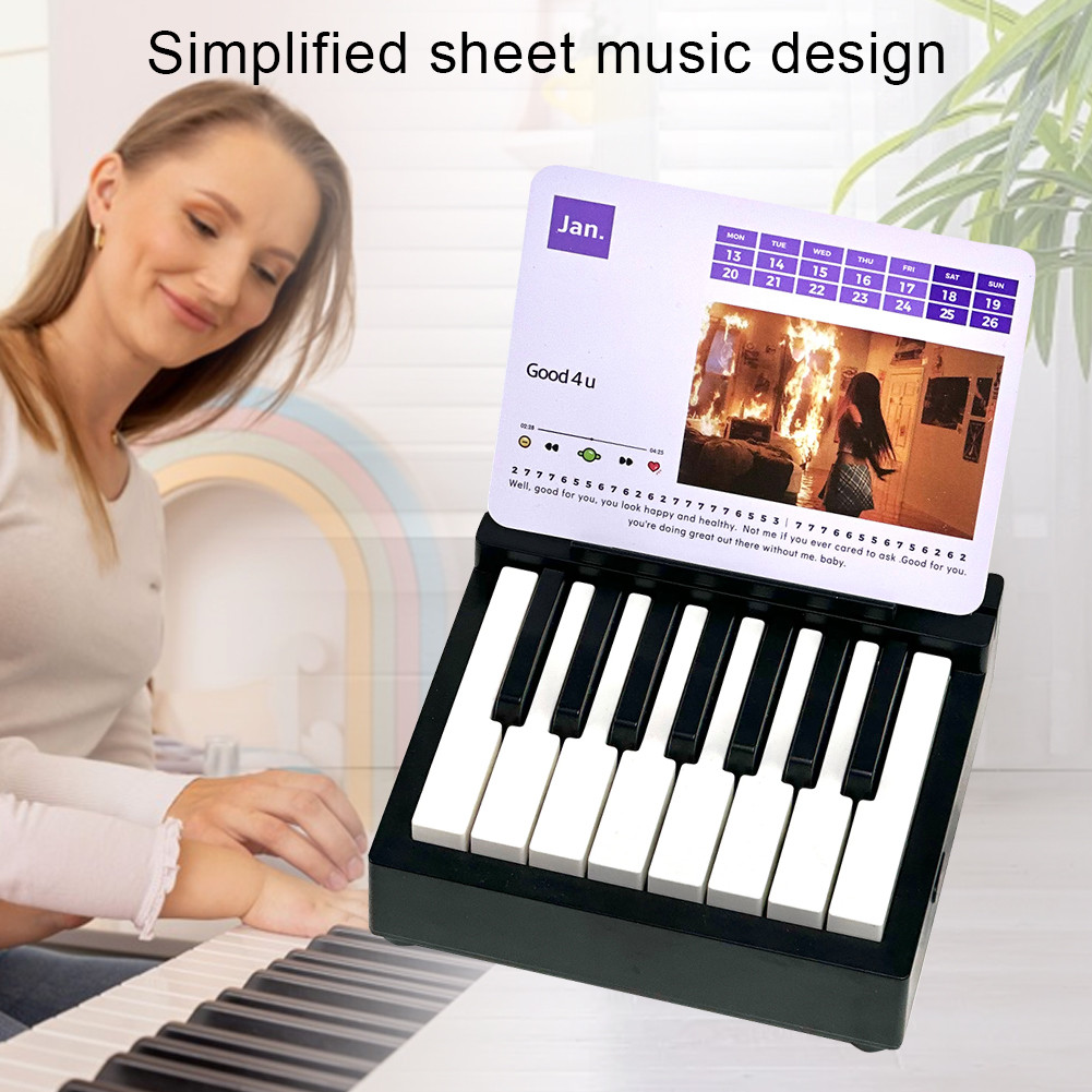 Singer Piano Calendar 2025 Mini Piano Calendar Playable Gift for Fans ...