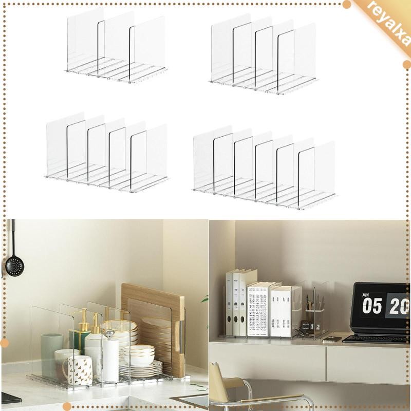[Reyalxa] Book Stand Wardrobe Divider Shelf Adjustable Multifunction ...