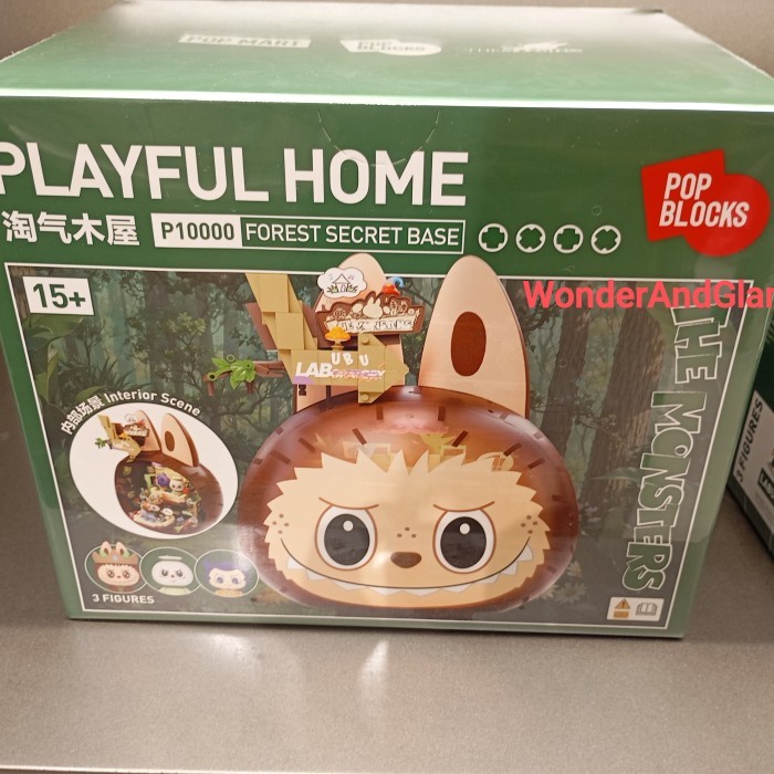 The Monsters Forest Secret Base Series Blocks Playfull Home Labubu ...