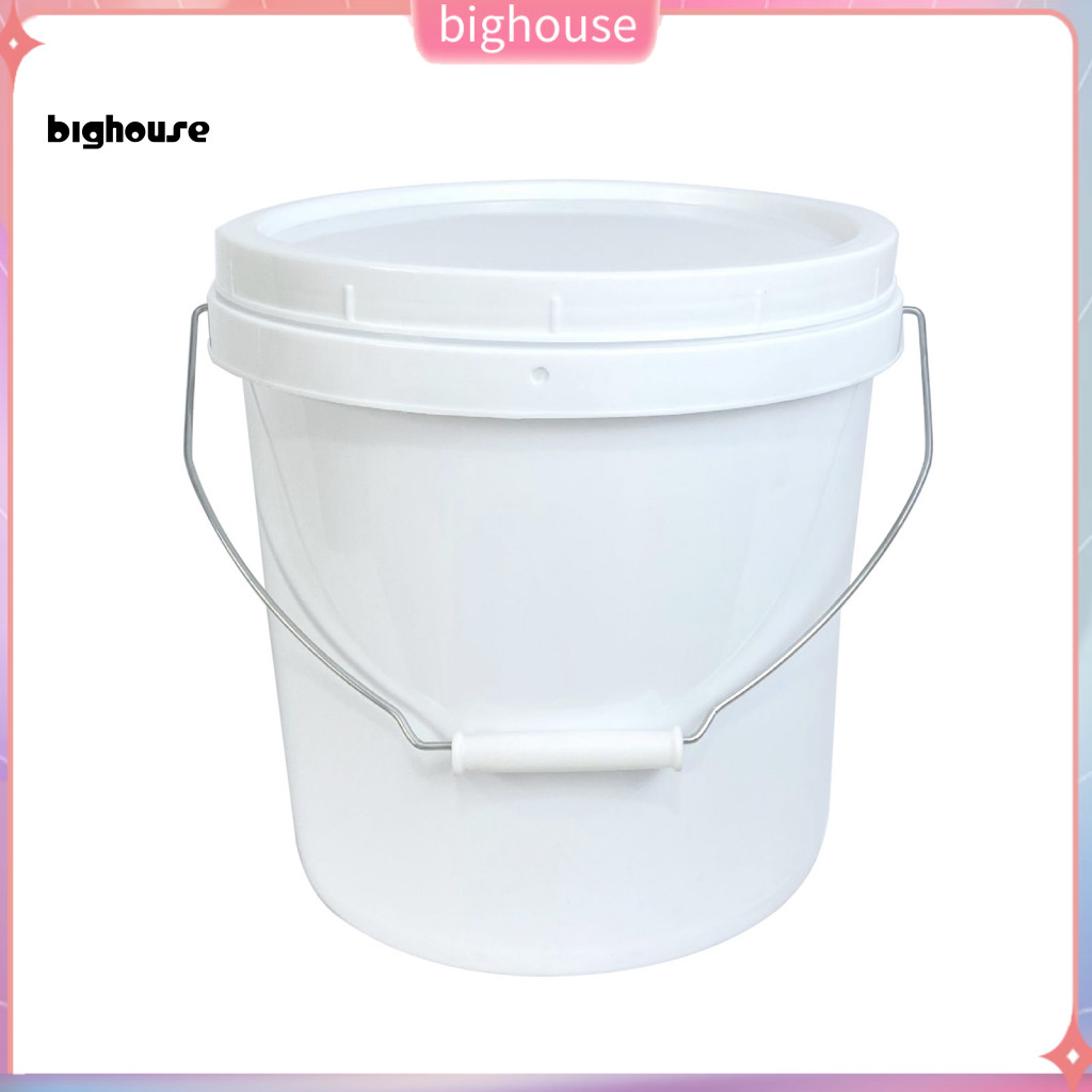 Food Storage Container 10l Heavy Duty Plastic Bucket with Lid and Metal Handle Large Capacity ...