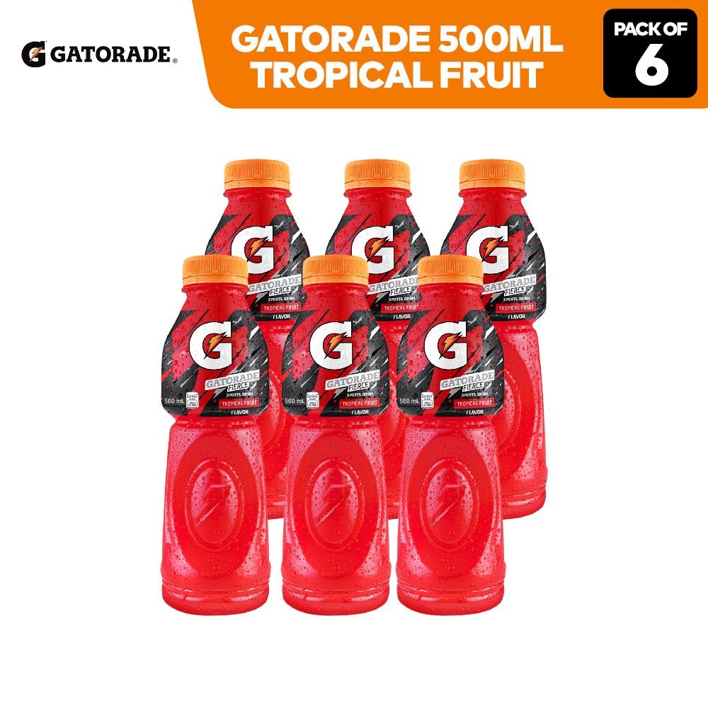 Gatorade Tropical Fruit 500ml Energy Sports Drink - Pack of 6 | Shopee ...