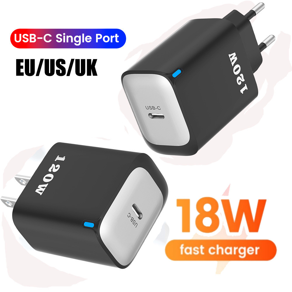 Twitch 18W Fast Charging Type CAdapter EU US UK Plug PD Charging ...