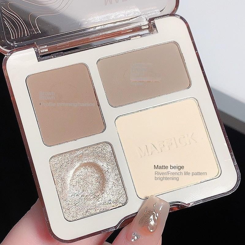 4-in-1 Pressed Powder Foundation - Full Coverage, Lightweight & Non ...