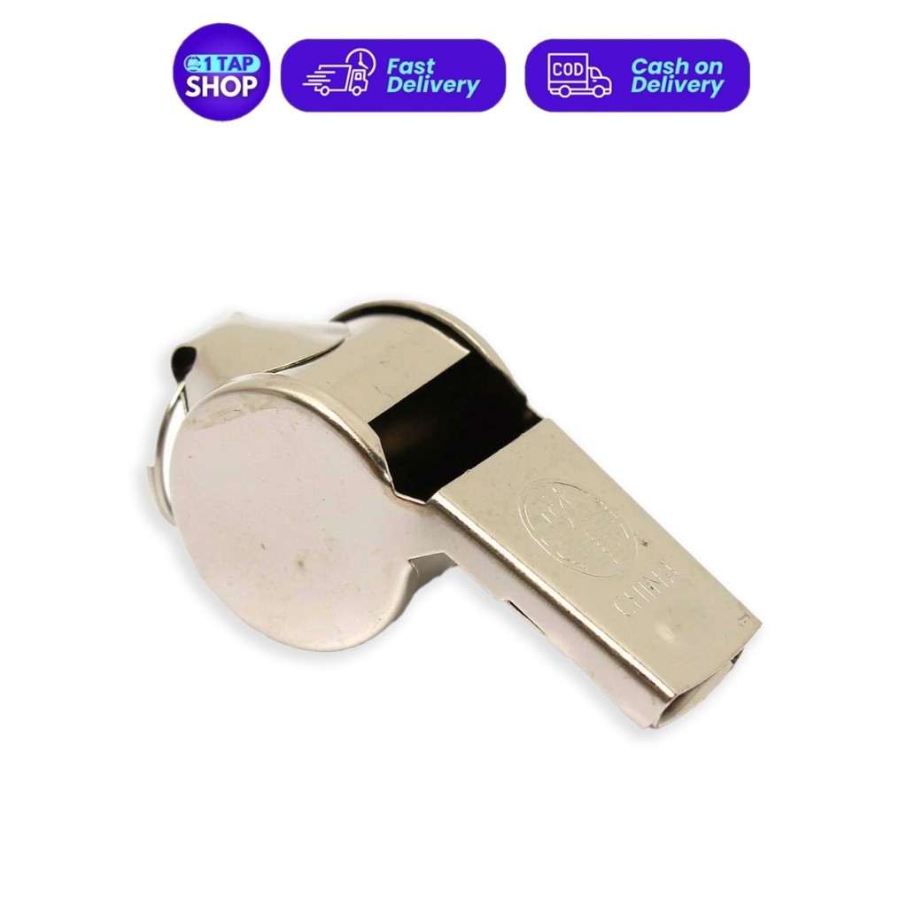 1Tap #CY211 Tin Metal Safety Whistle Emergency Police Whistle Sports ...