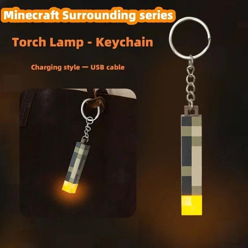 Minecraft Gaming Theme Surrounding Torch LED Light USB Rechargeable ...