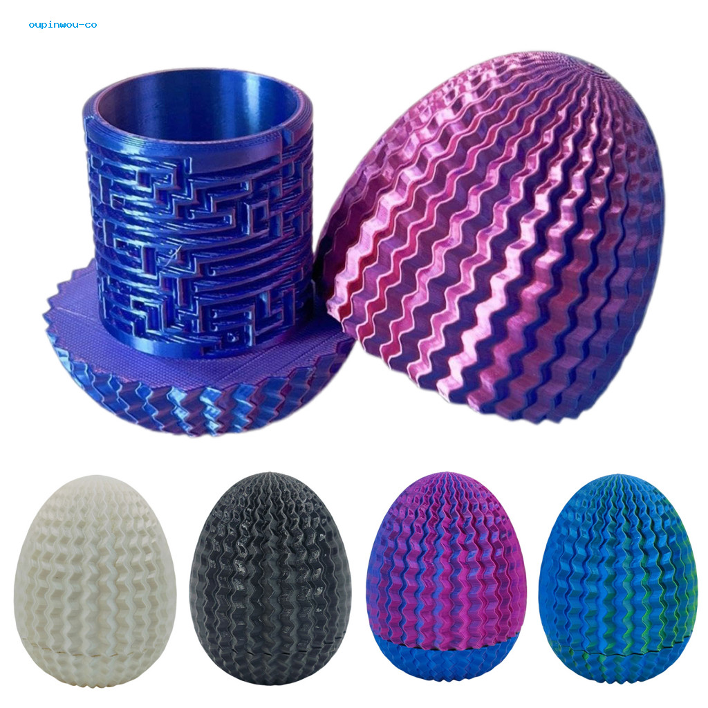 oupinwou Brain Teaser Organizer Unique Egg-shaped Storage Solution ...