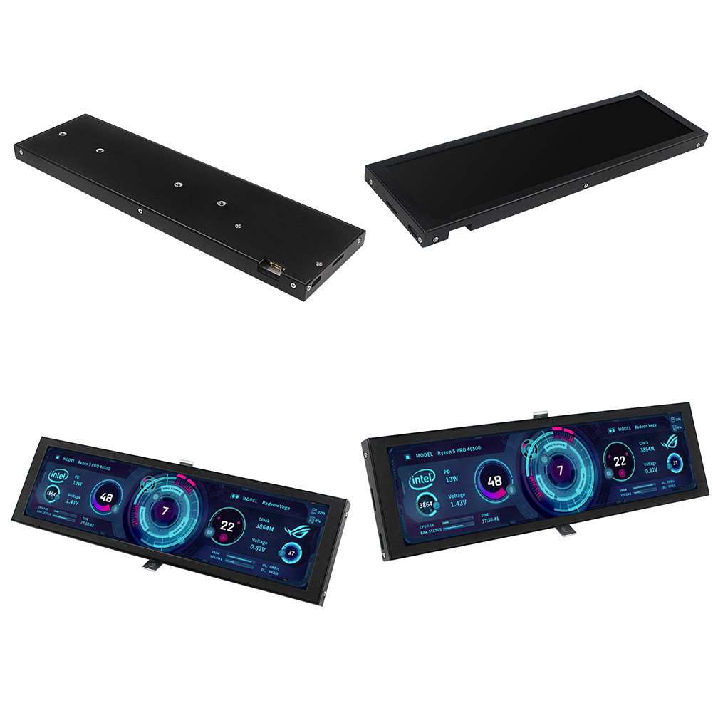 8.8" Gaming Secondary Monitor IPS Type-C HD for PC Multi-Task Dashboard ...