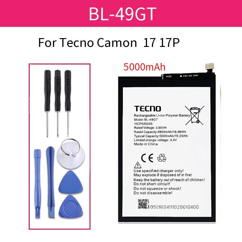 Tecno Camon17 CG6 CG7 Battery BL-49GT Battery | Shopee Philippines