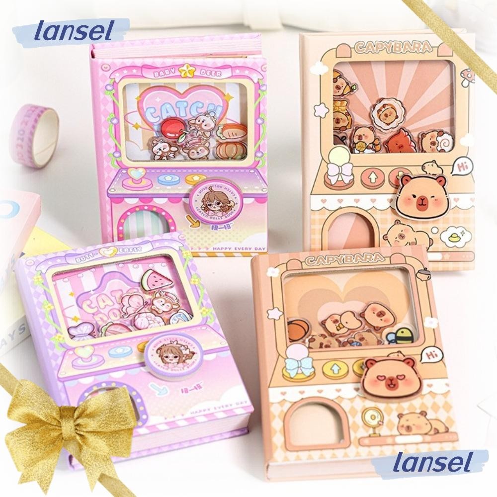 LANSEL Notebook, Creative Cover Cute Capybara Cartoon Diary, Gashapon ...