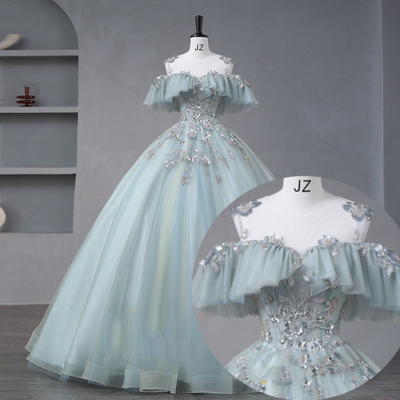 2025 Elegant Bat Mitzvah Princess Gown Fluffy Yarn Evening Graduation ...