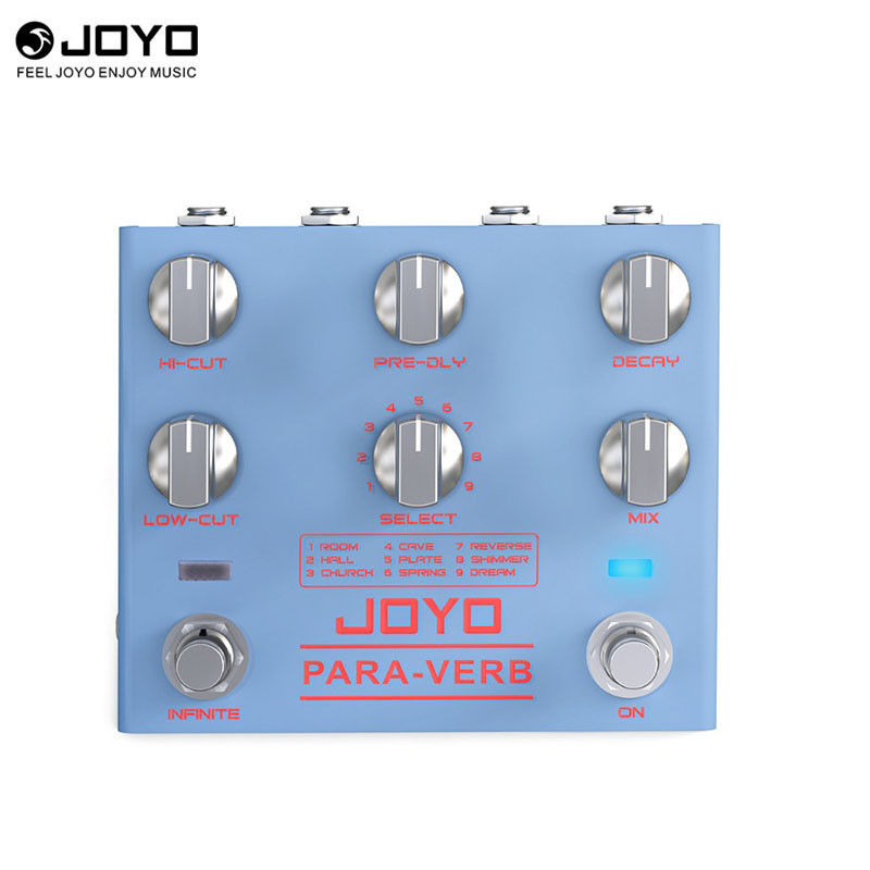 JOYO R-31 PARA-VERB Reverb Guitar Effect Pedal 9 Types Stereo Input ...