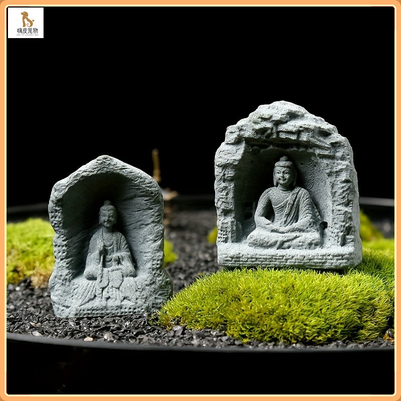 Fish tank landscaping/Aquarium decoration ornaments/Buddha statue fish ...