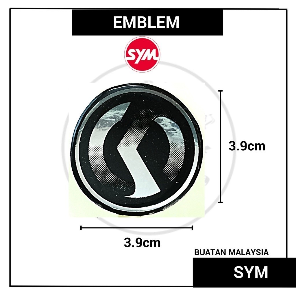 [ SYM LOGO STICKER ] BONUS / E BONUS 110 JET POWER 125 VF3I 185 VTS200 ...