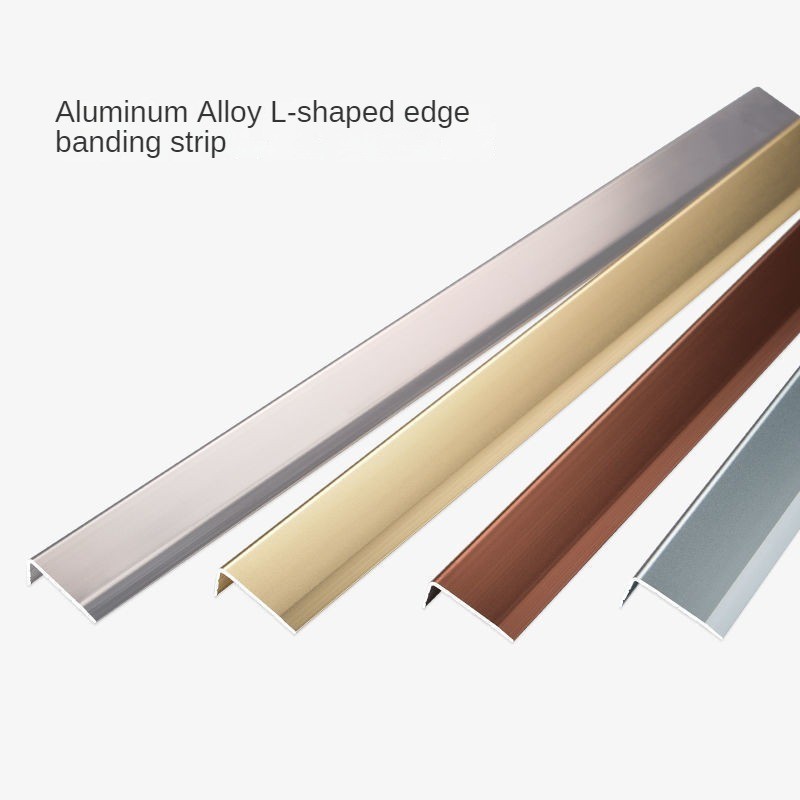 L-Type Aluminum Edge Banding Ceramic Tile Closing Tape Wooden Floor ...