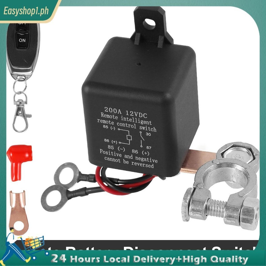 12V Battery Relay Switch Remote Control Car Battery Disconnect Relay ...