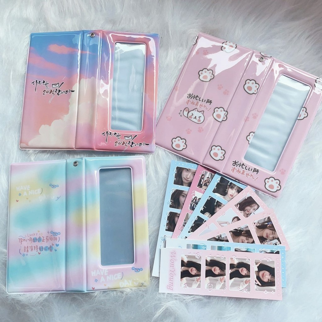 40Pocket Korean 4Cut Photo Strip Album 6inch Idol Photocard Collect ...