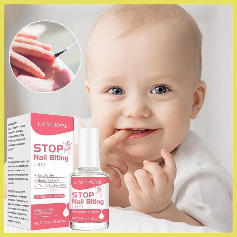 Nail Biting Prevention Polish 0.5fl oz Nail Bite Stopper Bitter Taste ...