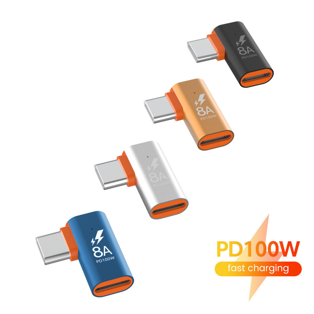 100W Metal Type C Adapter OTG 40Gbps Fast Data Transfer Tablet USB-C ...
