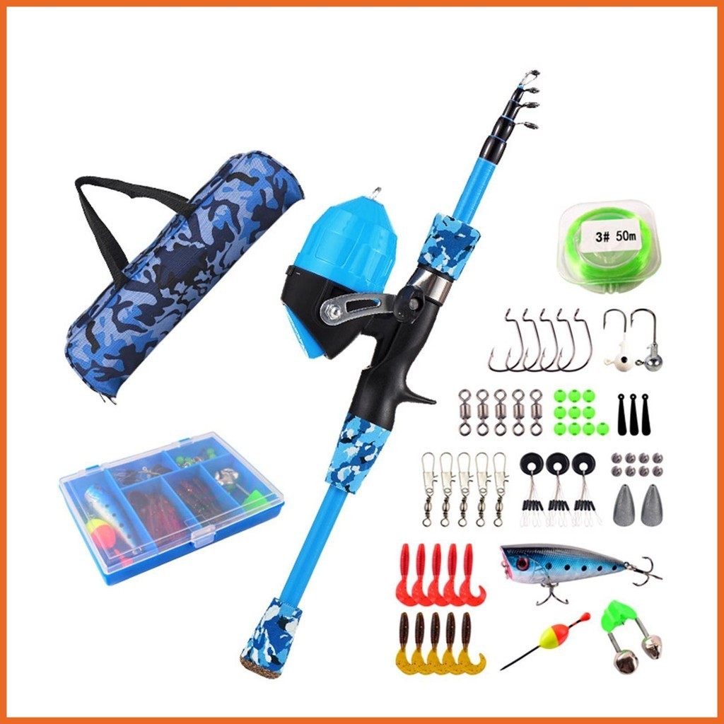 Kid Fishing Rod Set Fishing Rod and Reel Combos Beginner Set Beginner ...