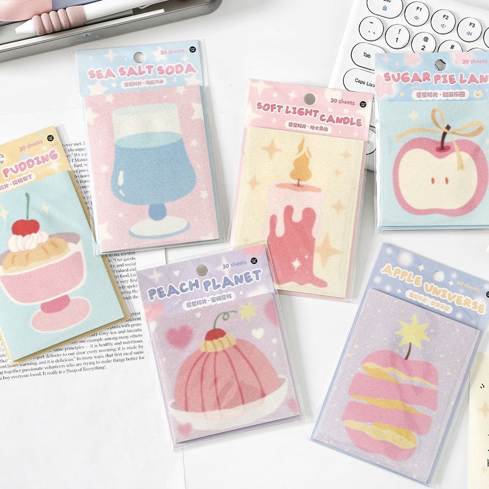 Cdaily|Cute Star Post-it Notes Learning Message Paper Memo Note Pad ...