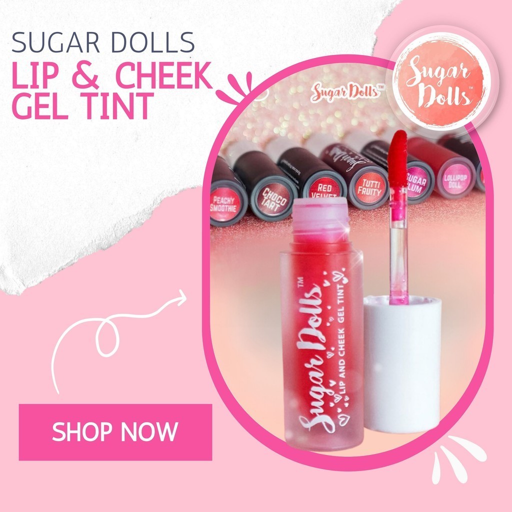 SUGAR DOLLS LIP & CHEEK GEL TINT | SD Cosmetics | TOP | Shopee Philippines