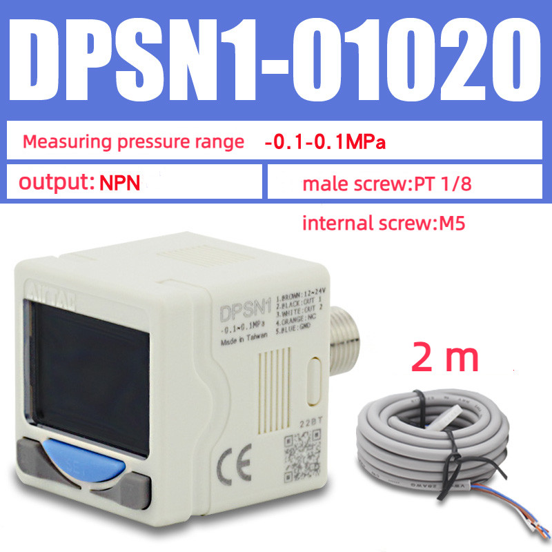 AirTac Negative pressure electronic pressure gauge DPSN1-10020 Vacuum ...