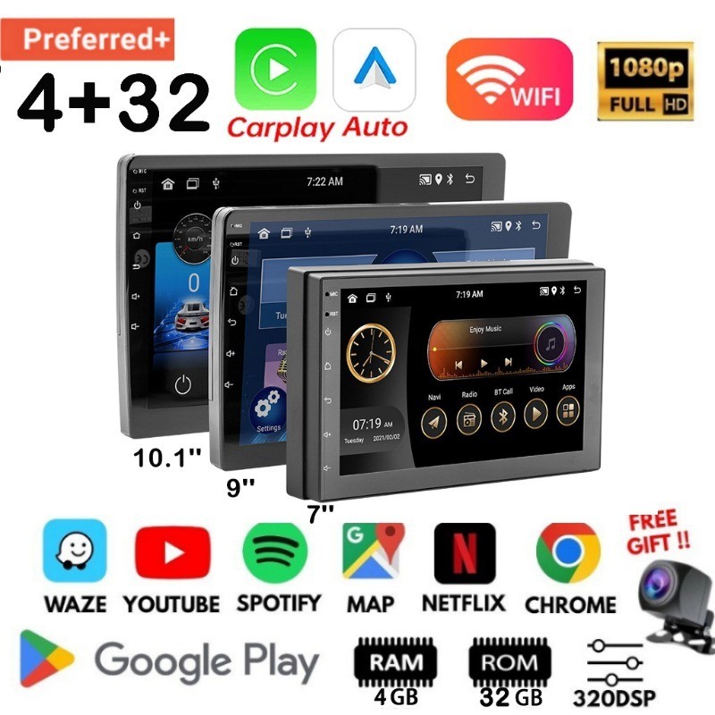 [ READY STOCK ] Car Stereo Android head unit Player [4GB RAM+32GB ROM ...
