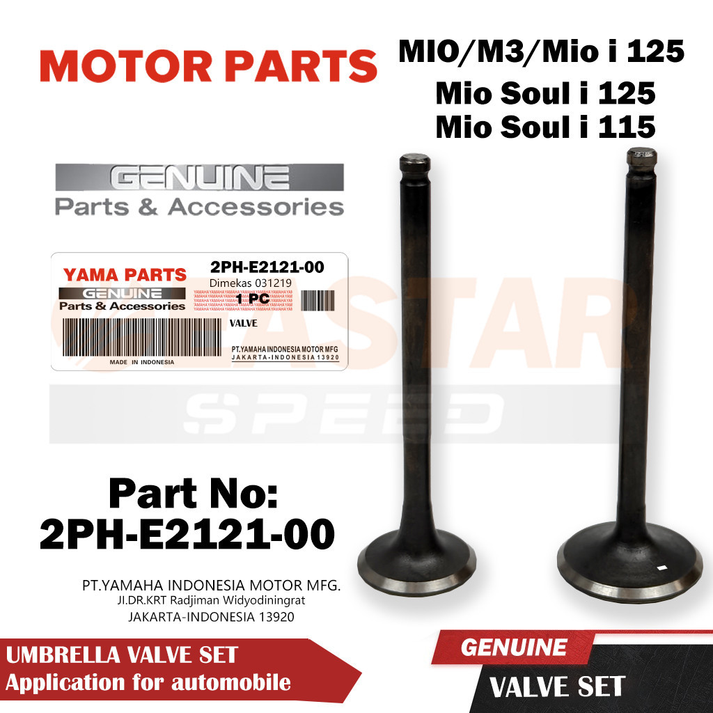 GG+Valve SET Umbrella MIO/M3/Mio i 125 / Mio Soul i 125 / Mio Soul i ...