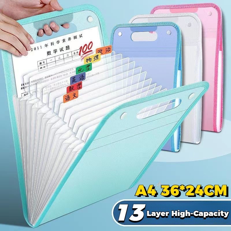 Expandable File Folder Bond Paper Organizer Folder Bag Accordion Files ...