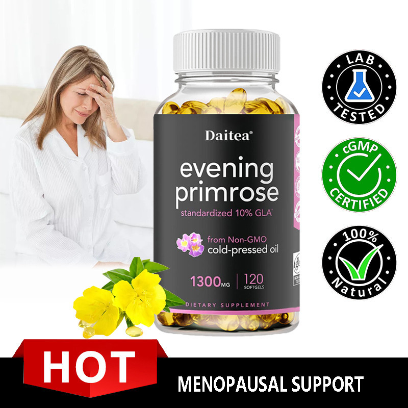 1300mg Evening Primrose Oil Supplement - Healthy Skin, Hormone Balance ...