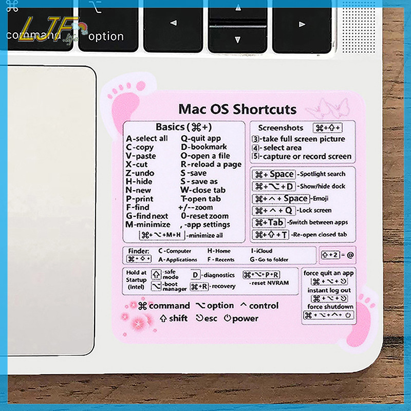 LJF New Shortcut Key Sticker For 13-16" MacBook Pro 13 /Air 13 Windows ...