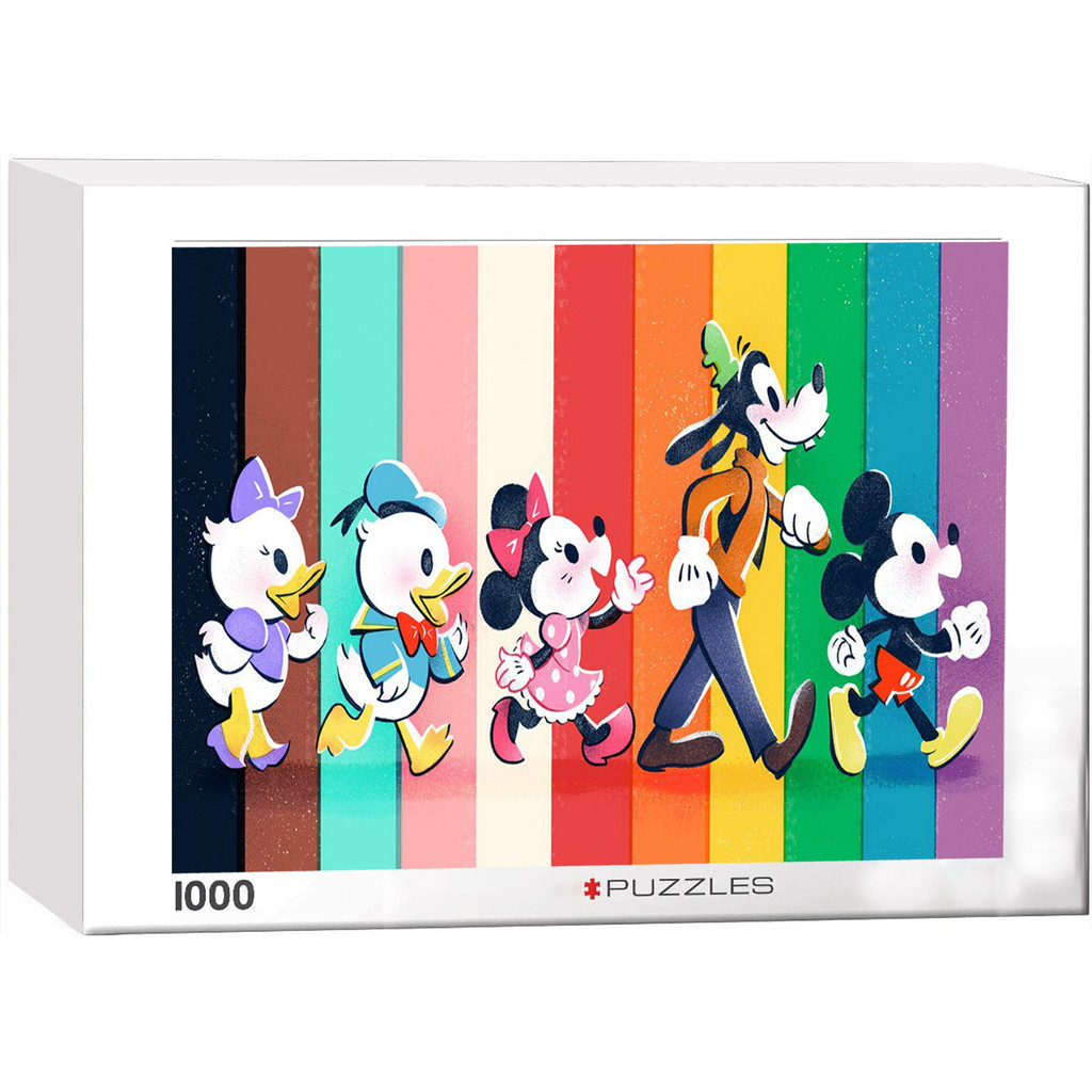 Disney Mickey Minnie Mouse Goofy Goof Anime 1000 Pcs Wooden Jigsaw ...