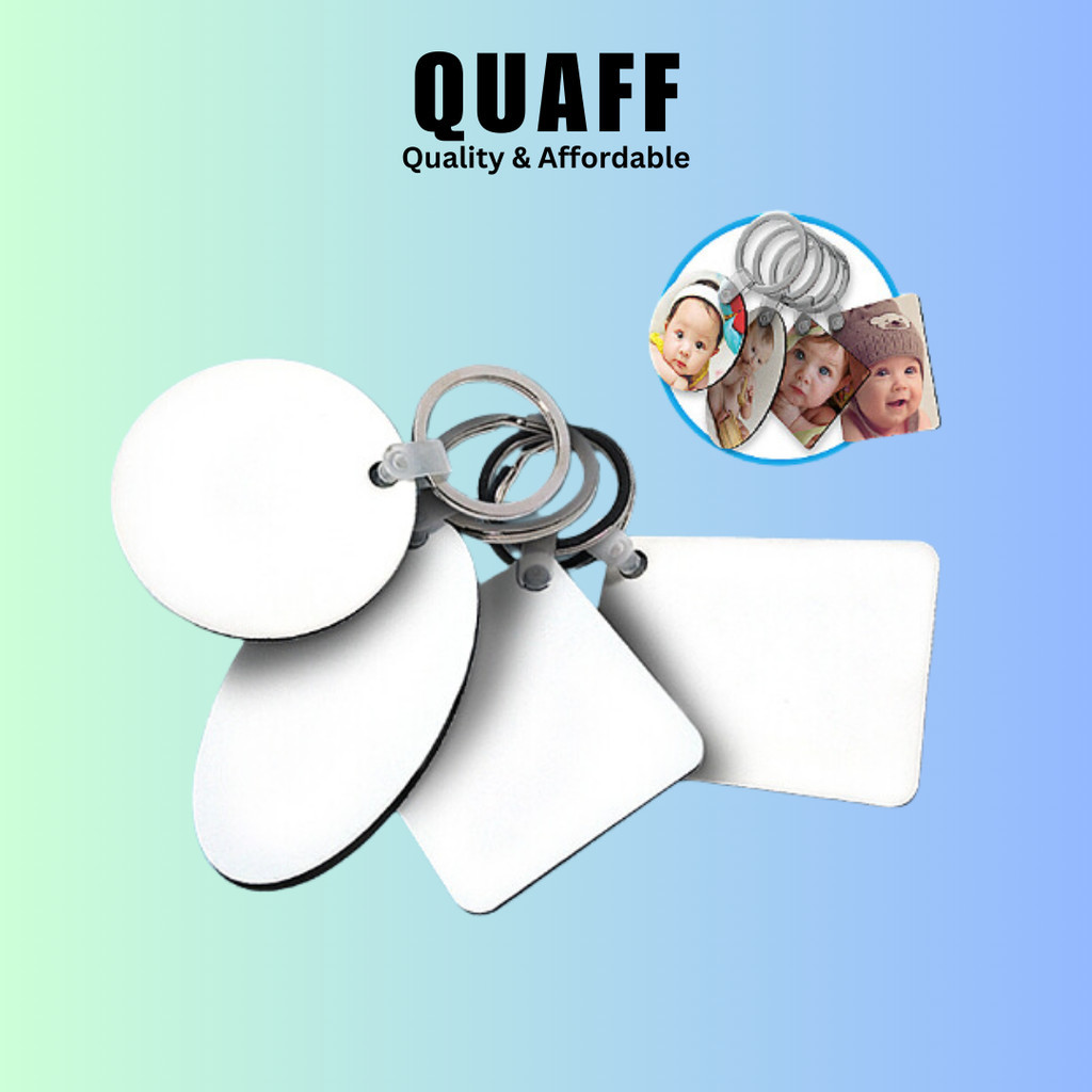 QUAFF MDF Sublimation Wood Keychain (5 pcs ) | Shopee Philippines