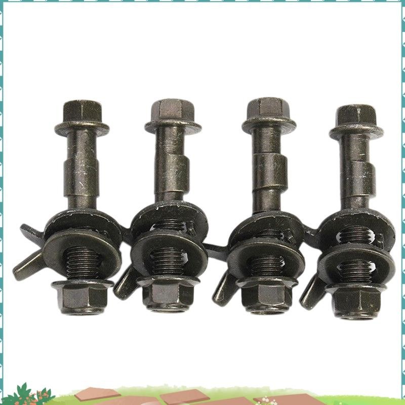4Pcs 14Mm Steel Car Four Wheel Alignment Adjustable Camber Bolts 10.9 ...