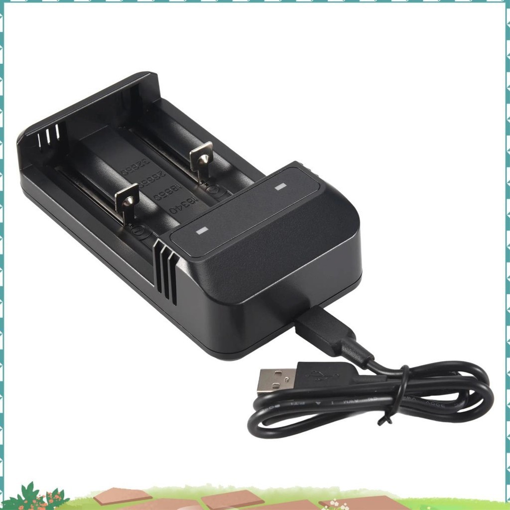 Dual Solts Smart Charger for 32650 26650 18650 17670 16340(Cr123A ...