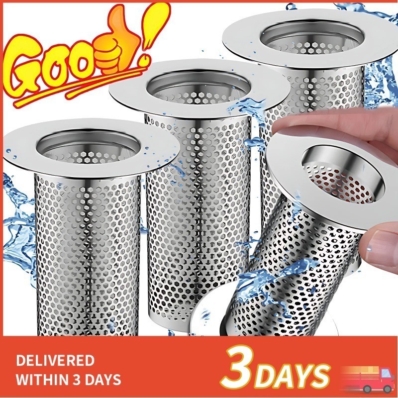 Stainless Steel Floor Drain Filter / Anti-clog Mesh Strainer / Shower ...