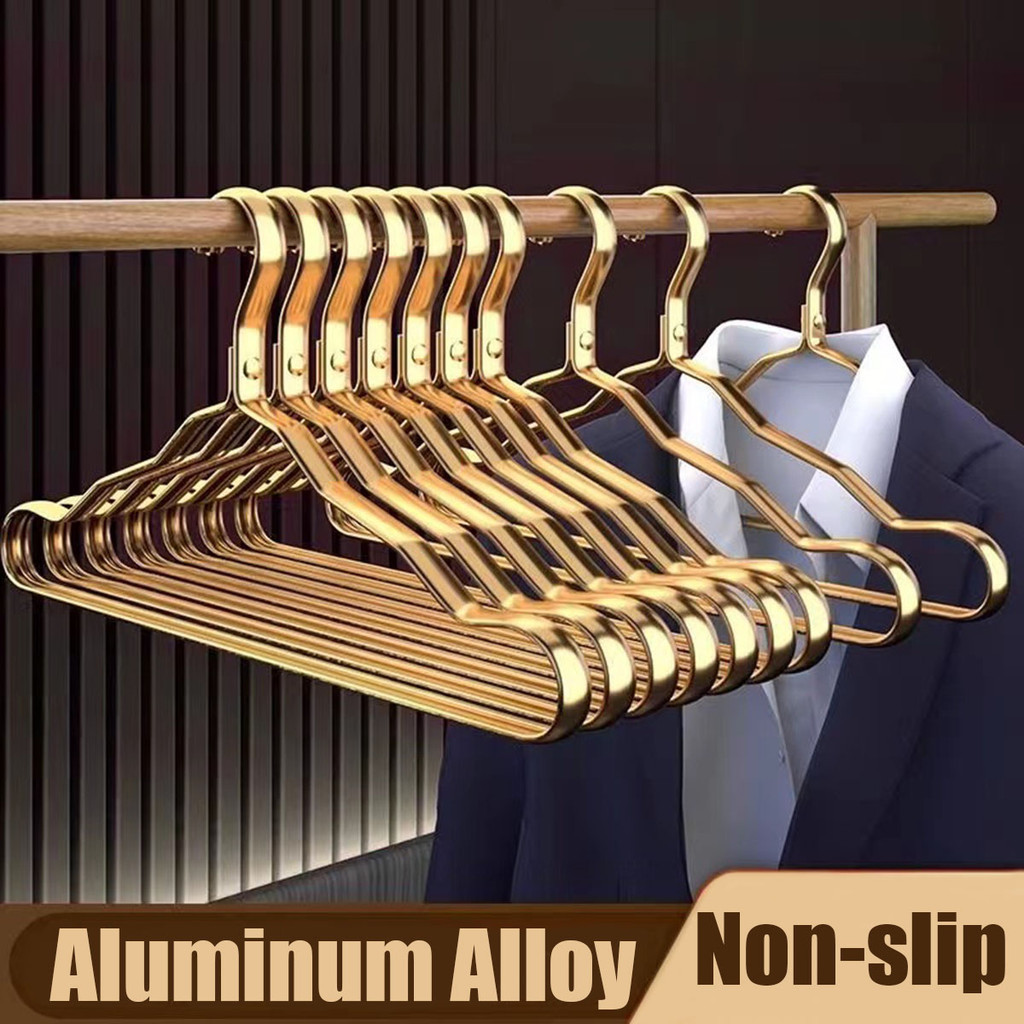 1/3/5 Pcs/Set Aluminum Alloy Clothes Hanger Elegant Hanger For Clothes ...