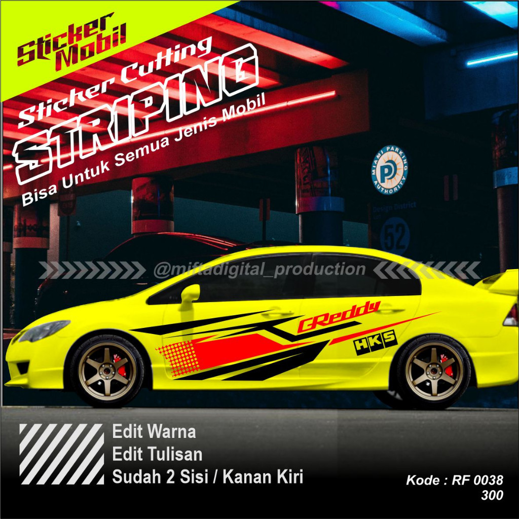 Sticker Striping Sedan, Avanza, Kijang LGX, Panther, Daihatsu Kuda ...