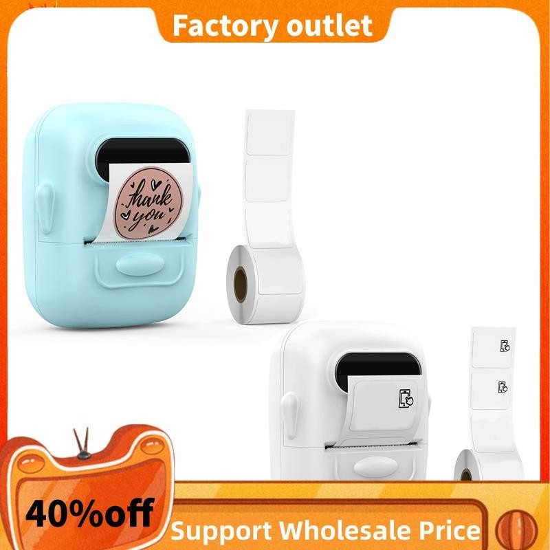 In Stock Label Maker Machine with Tape Barcode Label Printer - Mini ...