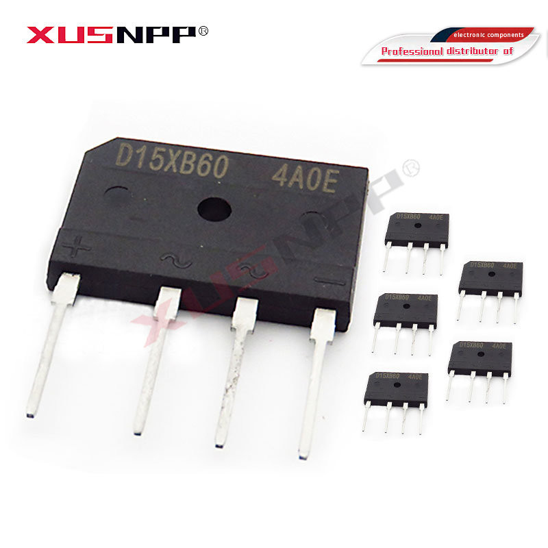 5PCS D15XB60 ZIP-4 D15XB 60 ZIP bridge rectifier D15XB80 D15XB 80 ...