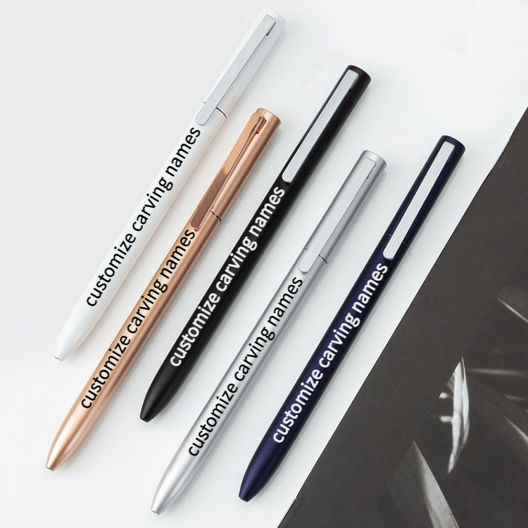 Engraving Xiaomi Rotating Sign pens with custom logo Metal Ball ...