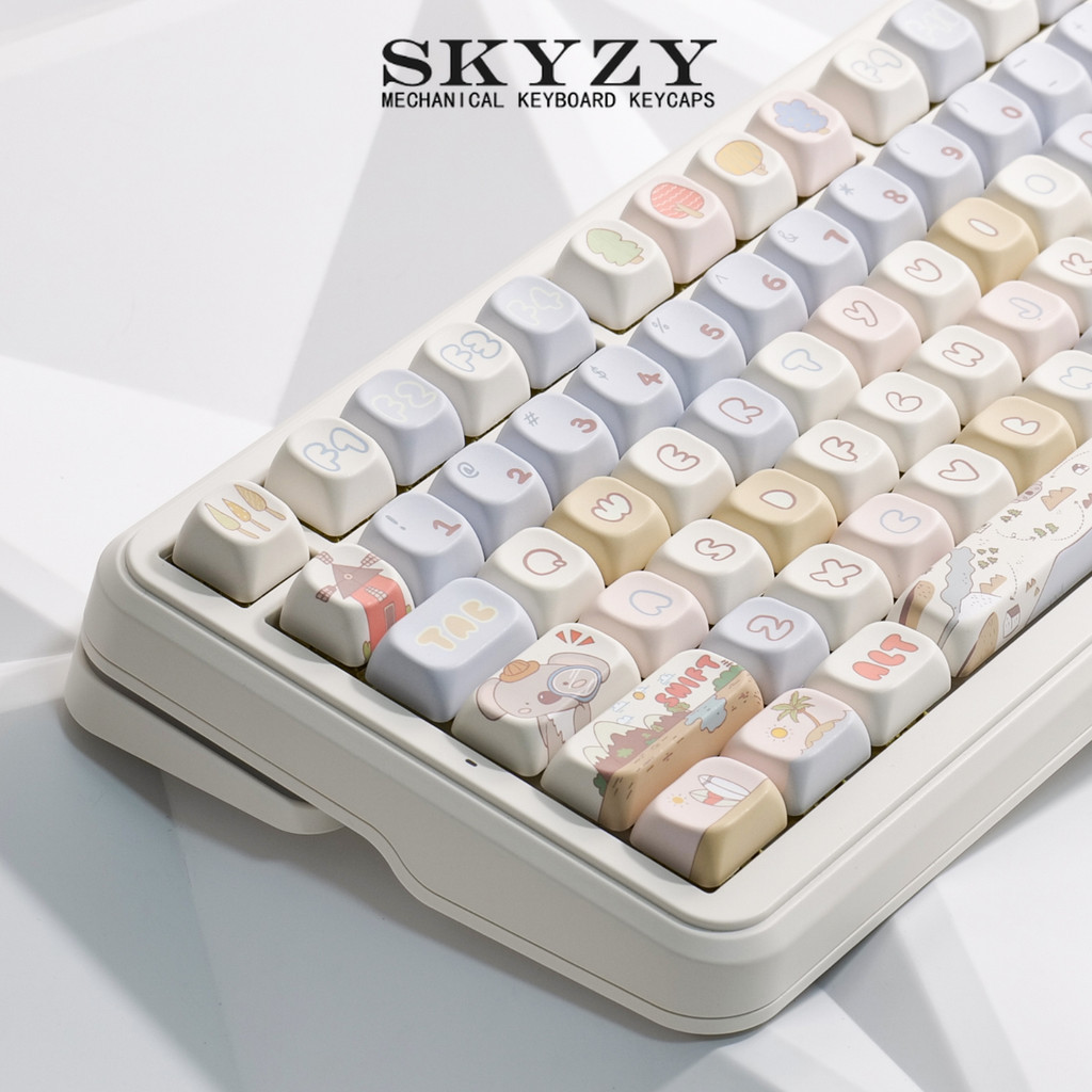 Travel Koala Keycaps MOA Profile cute PBT Dye Sub Mechanical Keyboard ...
