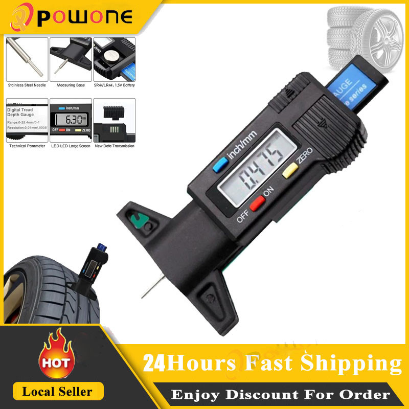Digital Car Tire Tread Depth Gauge Measuring Instrument Car Tire Wear ...