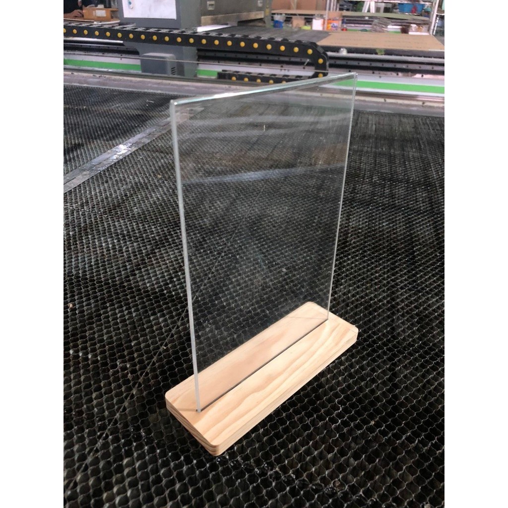 Mica menus of all sizes A4, A5, A6, Wooden base menu shelves, beautiful ...