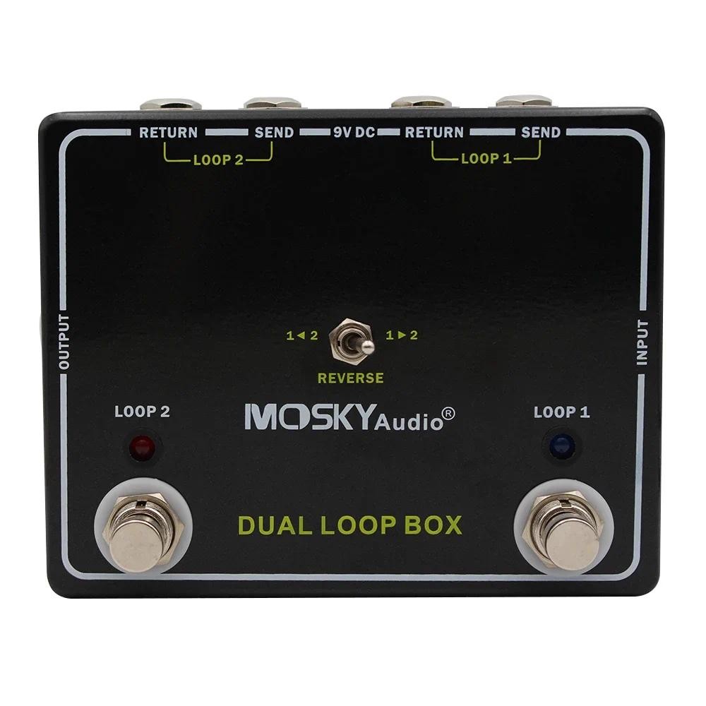 MOSKYAUDIO DUAL LOOP BOX Guitar 2-channel selector switch switchable ...