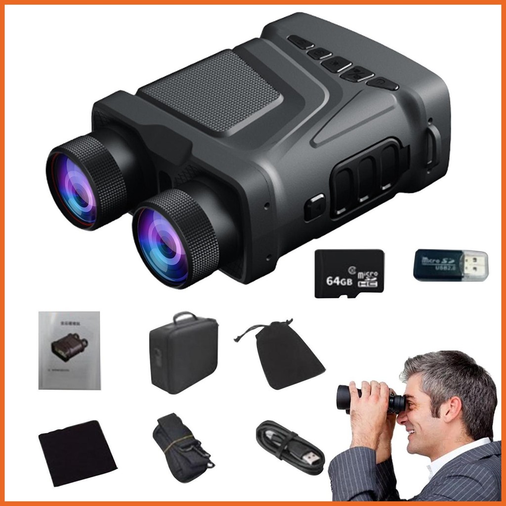 HD Screen Thermal Binoculars 5-Gear Adjustable High-Resolution Vision ...