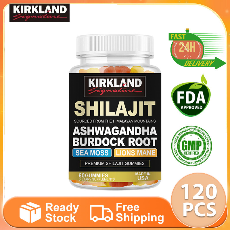 Kirkland Organic Shilajit Gummies 105+ Trace Minerals Organic Burdock ...