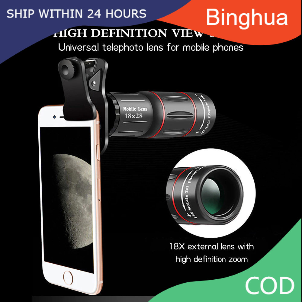 Universal 18x25 Monocular Zoom Telephoto Len HD Optical Mobile Phone ...