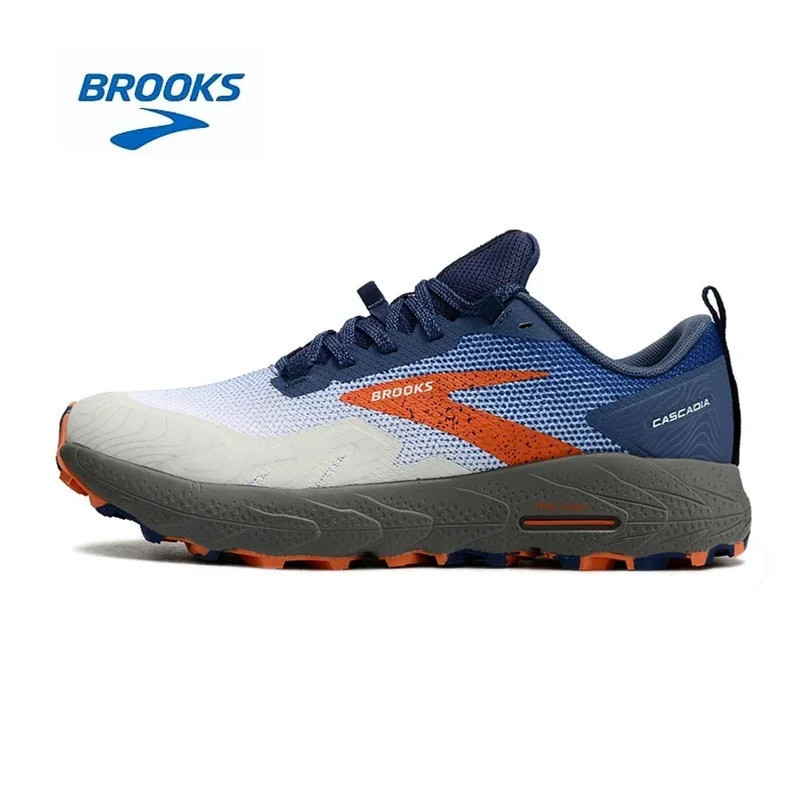 BROOKS Cascadia 17 Dark blue gray Running Shoes Women Men Long-Distance ...